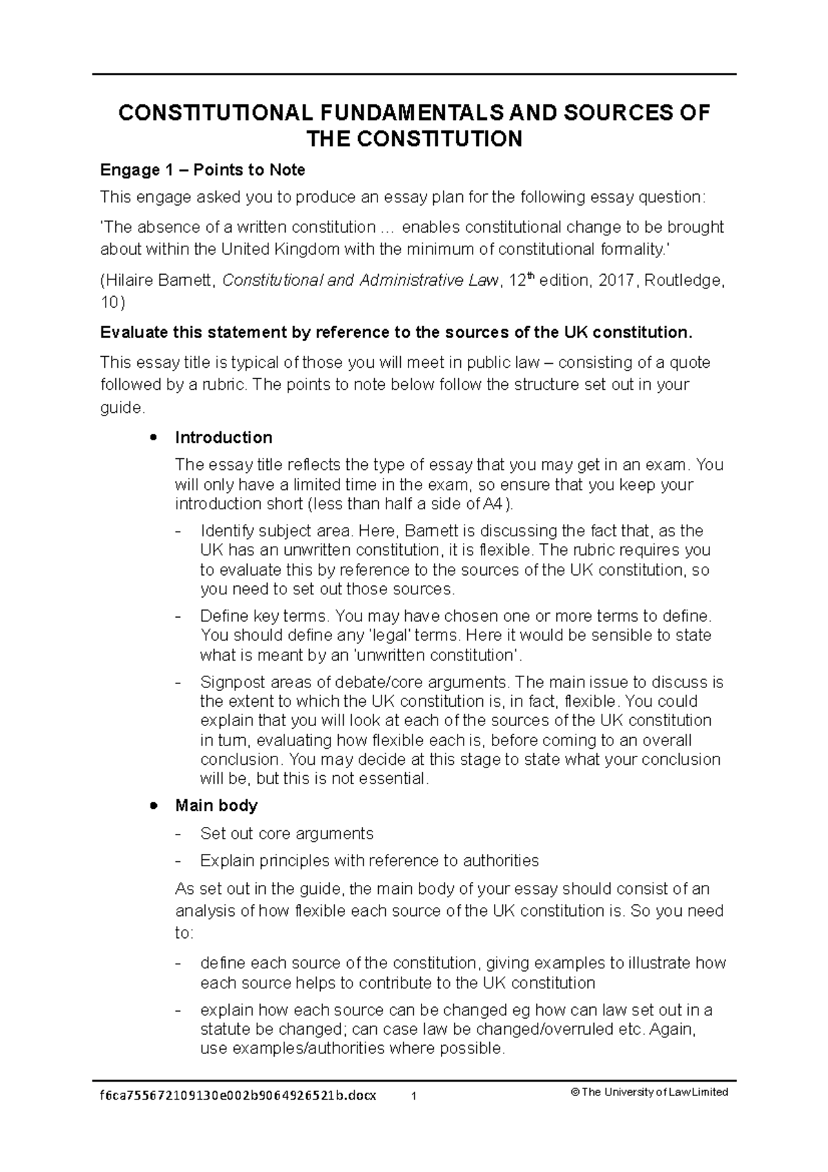 Constitution - changes - flexibility - CONSTITUTIONAL FUNDAMENTALS AND ...