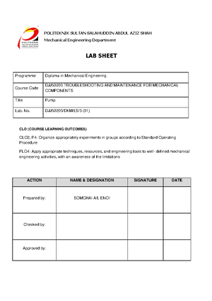 Toaz - ....... - DIPLOMA IN MECHANICAL ENGINEERING (DJJ10022 ...