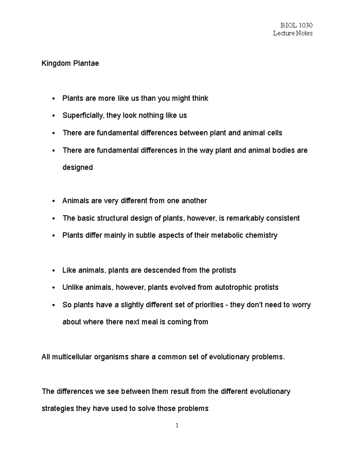 2021-BIOL-1030-Organismal-Biology-Lecture-Notes-Kingdom Plantae-15A ...