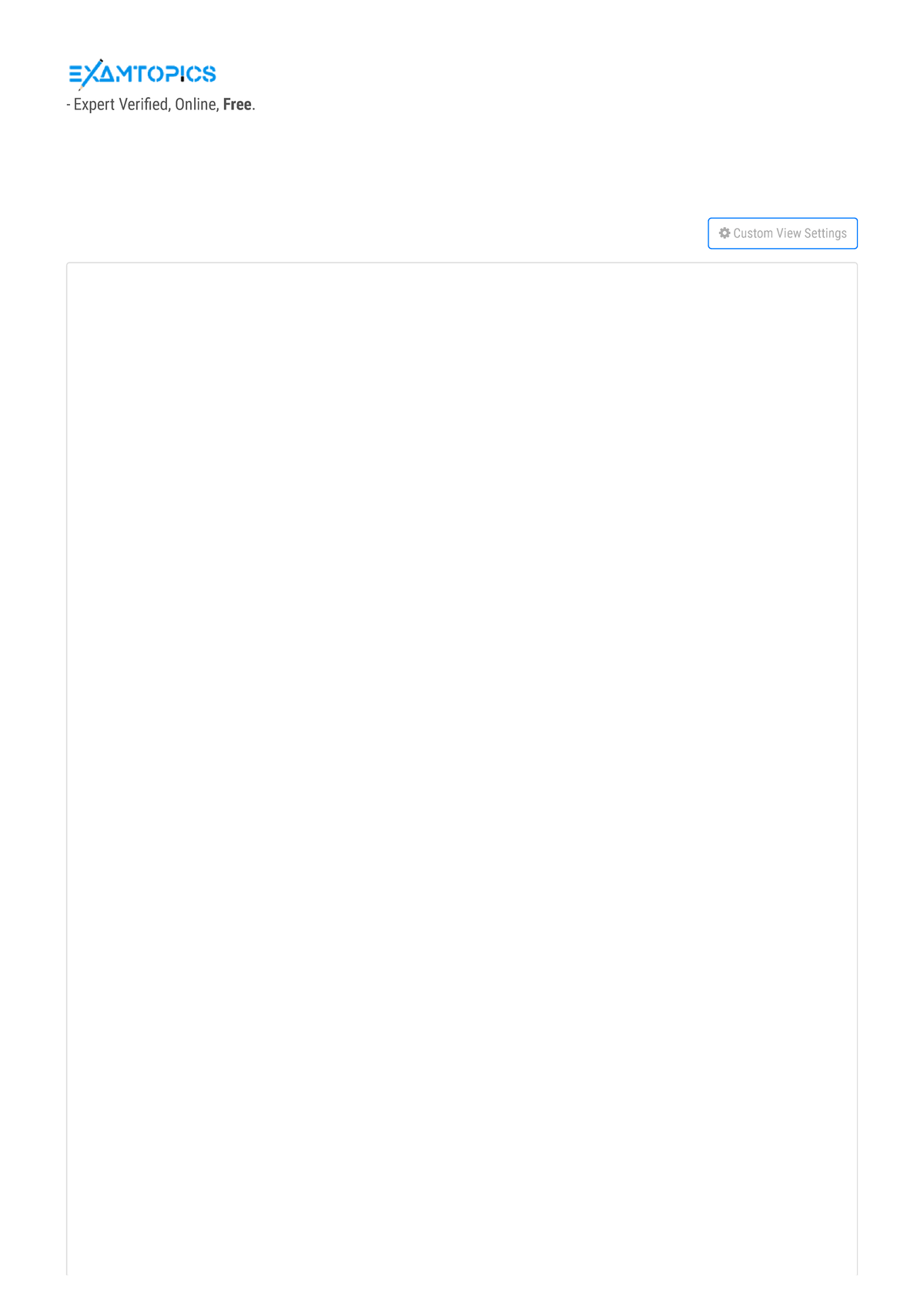 AZ-600 Exam – Updated 20 May 2023 - Expert Veried, Online, Free. Custom View Settings Topic 1 ...