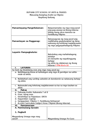 1 Ang Kwento ni Mabuti - Study - I. A. PAMAGAT NG KATHA ANG KWENTO NI ...
