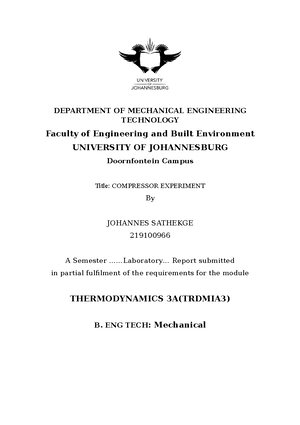 MATE2A2 Tutorial - Engineering Mathematics V 2A Tutorial 2 Show that the following ODEs are ...