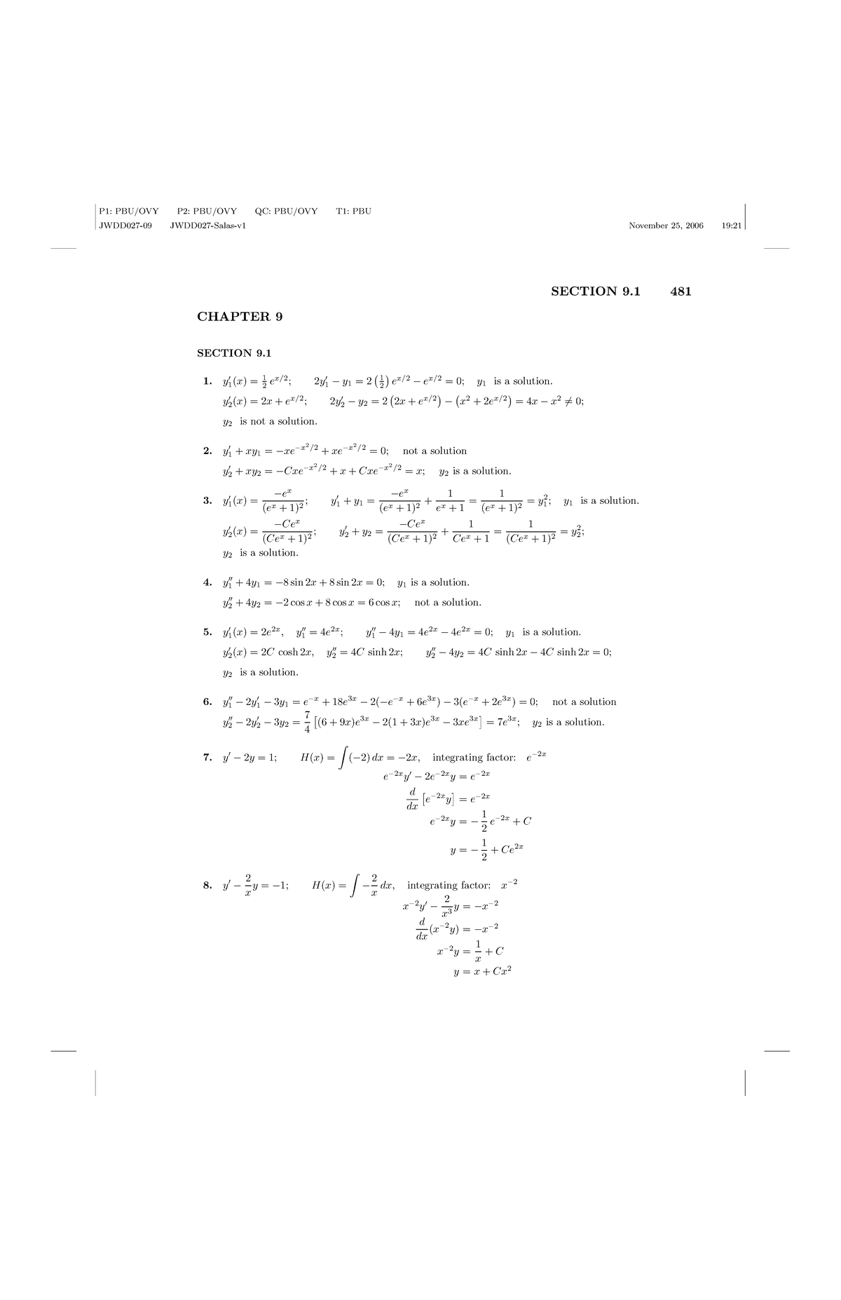 Ch09 - Calculus (One and Several Variables) by Salas, Hille, Etgen Solution Manual - JWDD027-09 ...