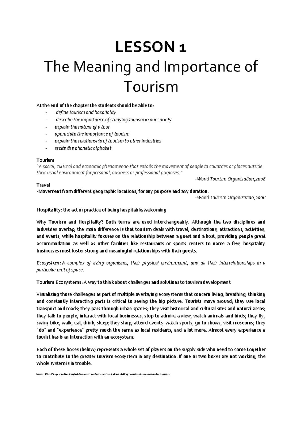 Lesson-1 - asdasdasdasdas - LESSON 1 The Meaning and Importance of ...