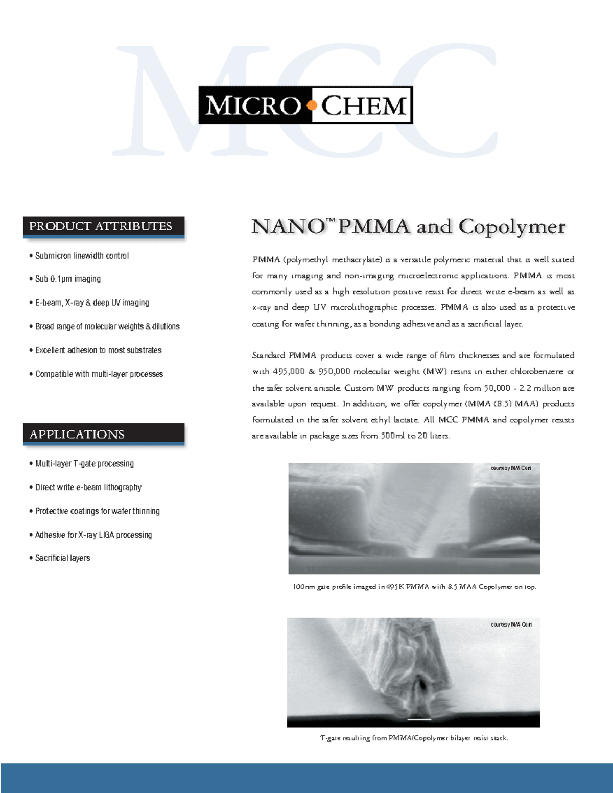 PMMA Data Sheet - ####### PMMA (polymethyl methacrylate) is a versatile ...