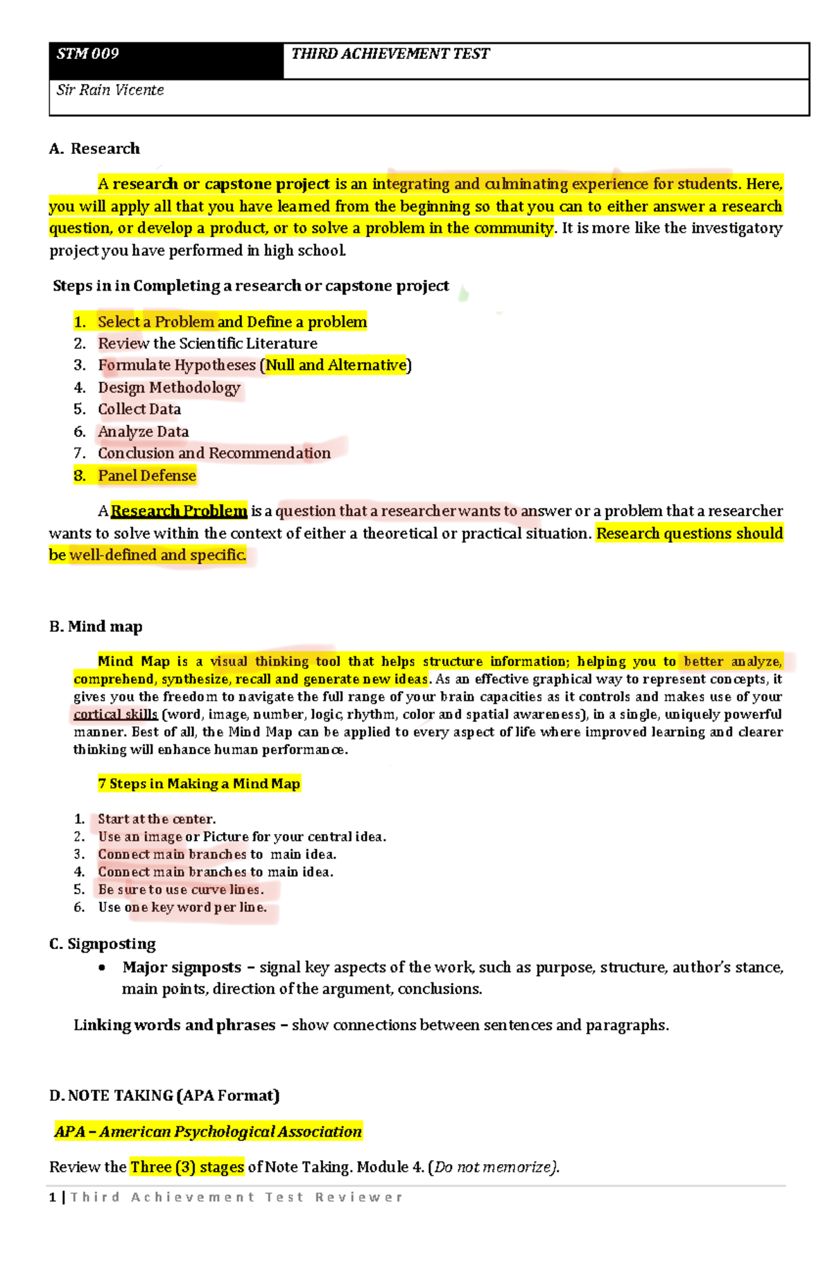 STM-009-Reviewer - It is an informative notes for exams - 1 | T h i r d ...