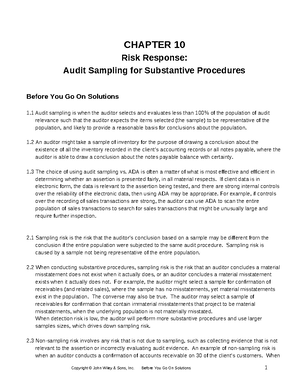 Johnson Ch07 BYGO - Slide for lecture - CHAPTER 7 Risk Response ...