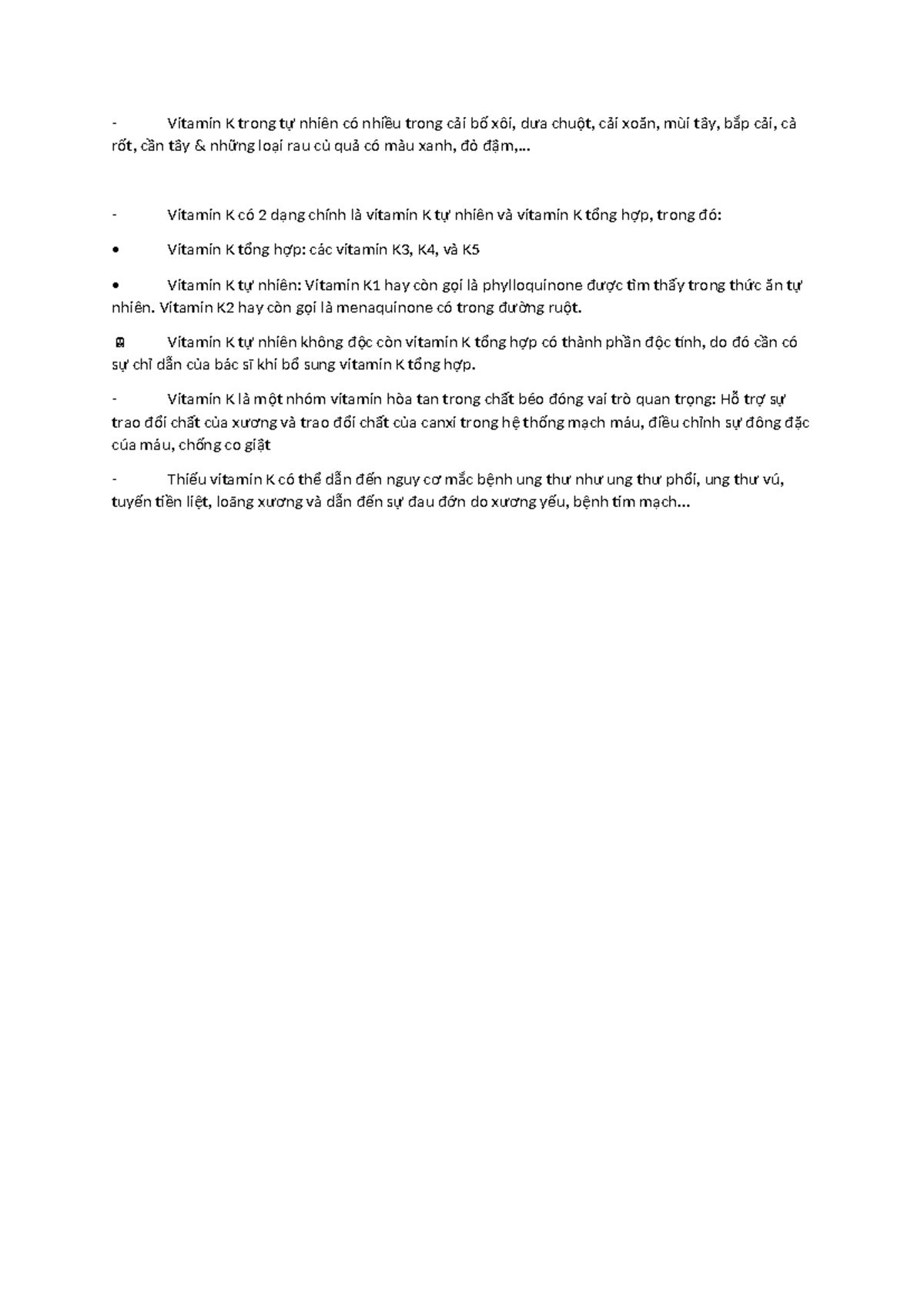 Tài liệu - hgfff - Vitamin K trong tự nhiên có nhiều trong cải bố xôi ...