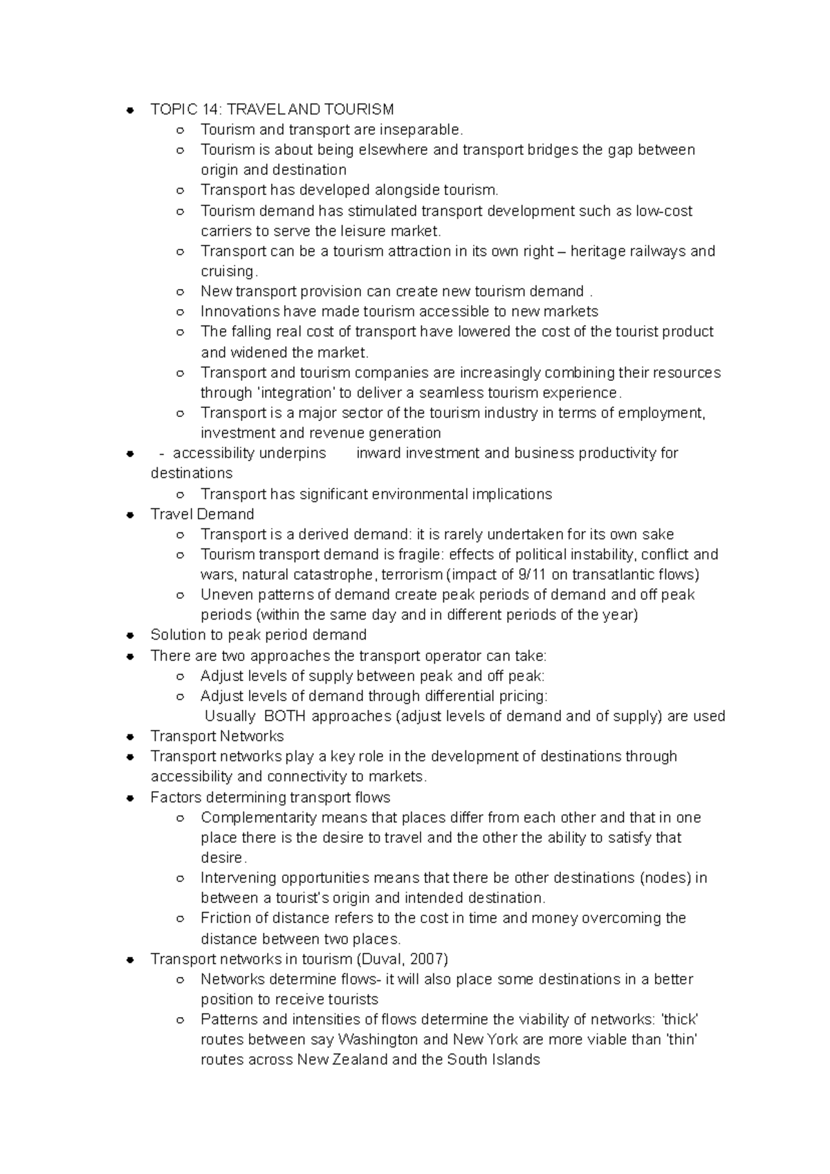 Topic 14 Travel AND Tourism - TOPIC 14: TRAVEL AND TOURISM Tourism and ...