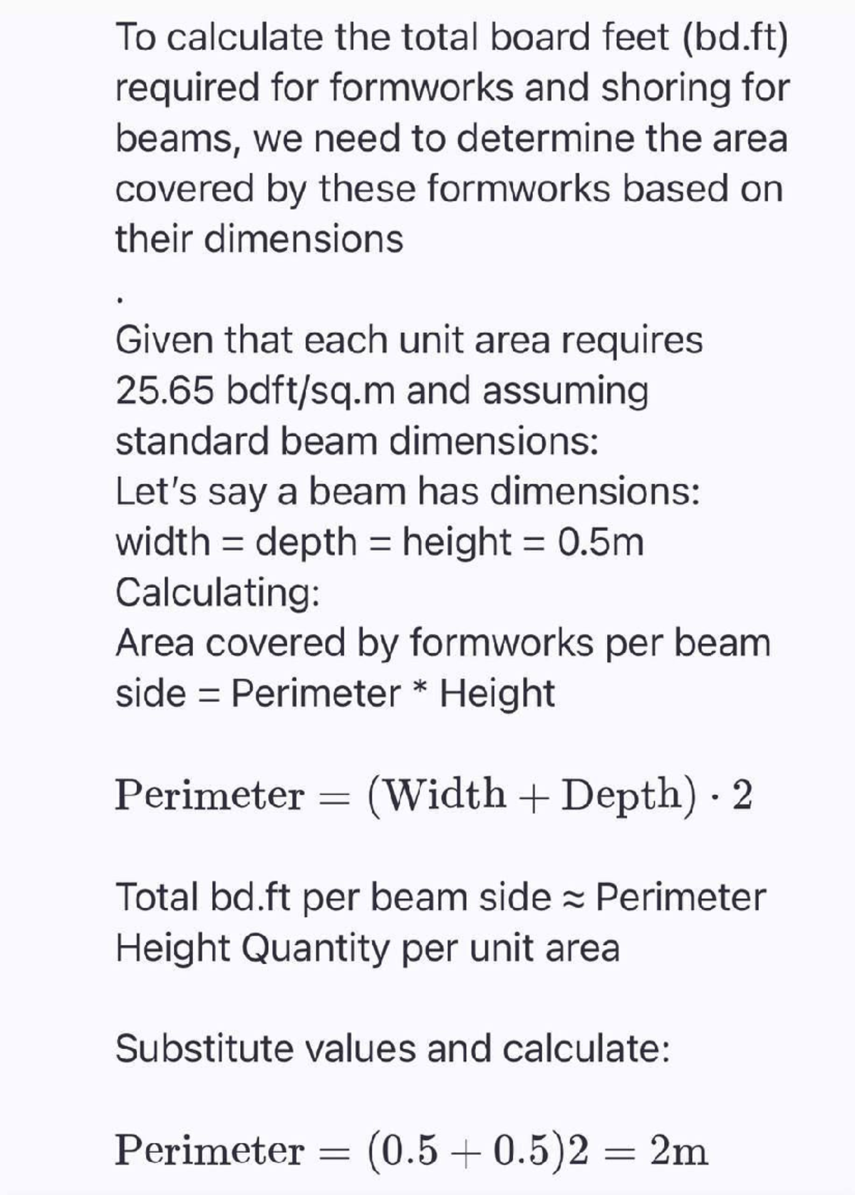 Msg-4213631990-38601 - To calculate the total board feet (bd) required ...