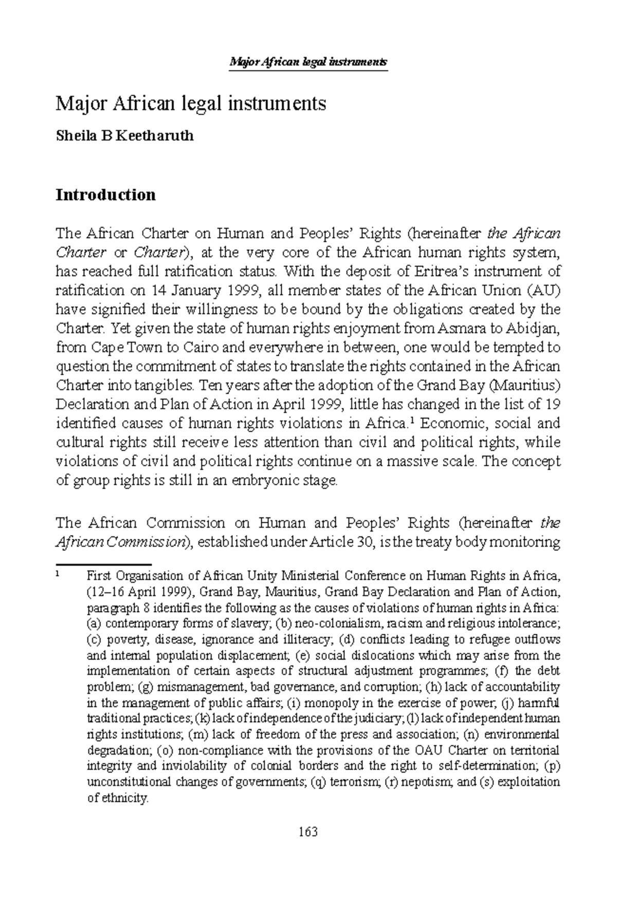 7 Keetharuth African Union Human Rights Instruments - Major African ...