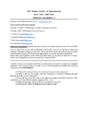 ECE 6913 Section A HW1 sol - NYU Tandon School of Engineering Spring 2020, ECE 6913 – Section A ...