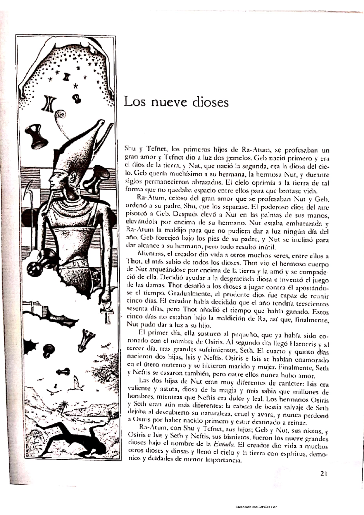 02. Los nueve dioses - Los nueve dioses Shu y Tefnet, los primeros ...