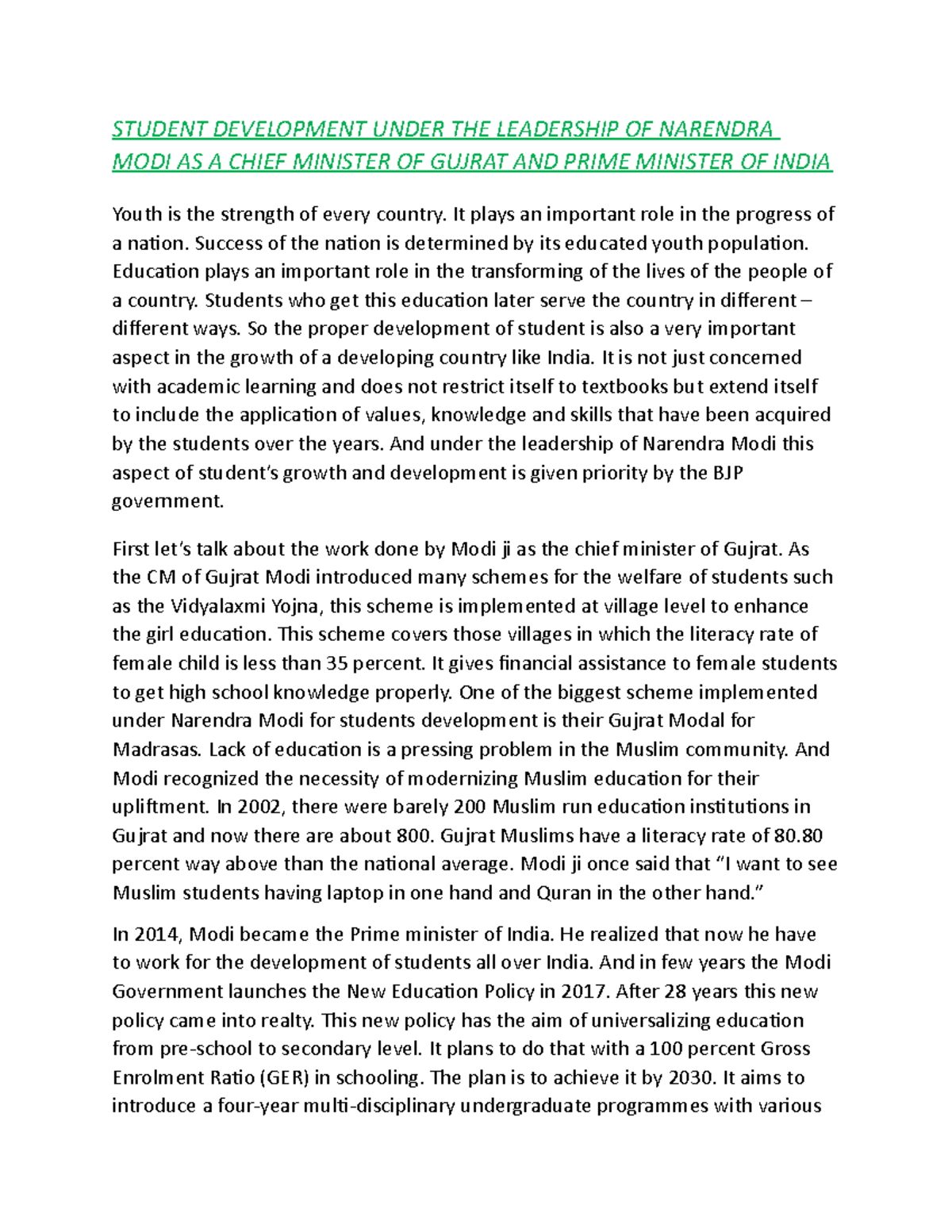 Student developent - just read and understand - STUDENT DEVELOPMENT ...