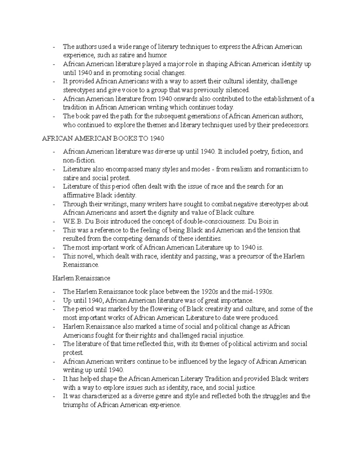HIS 322 AFRO History Notes 10 - The authors used a wide range of ...