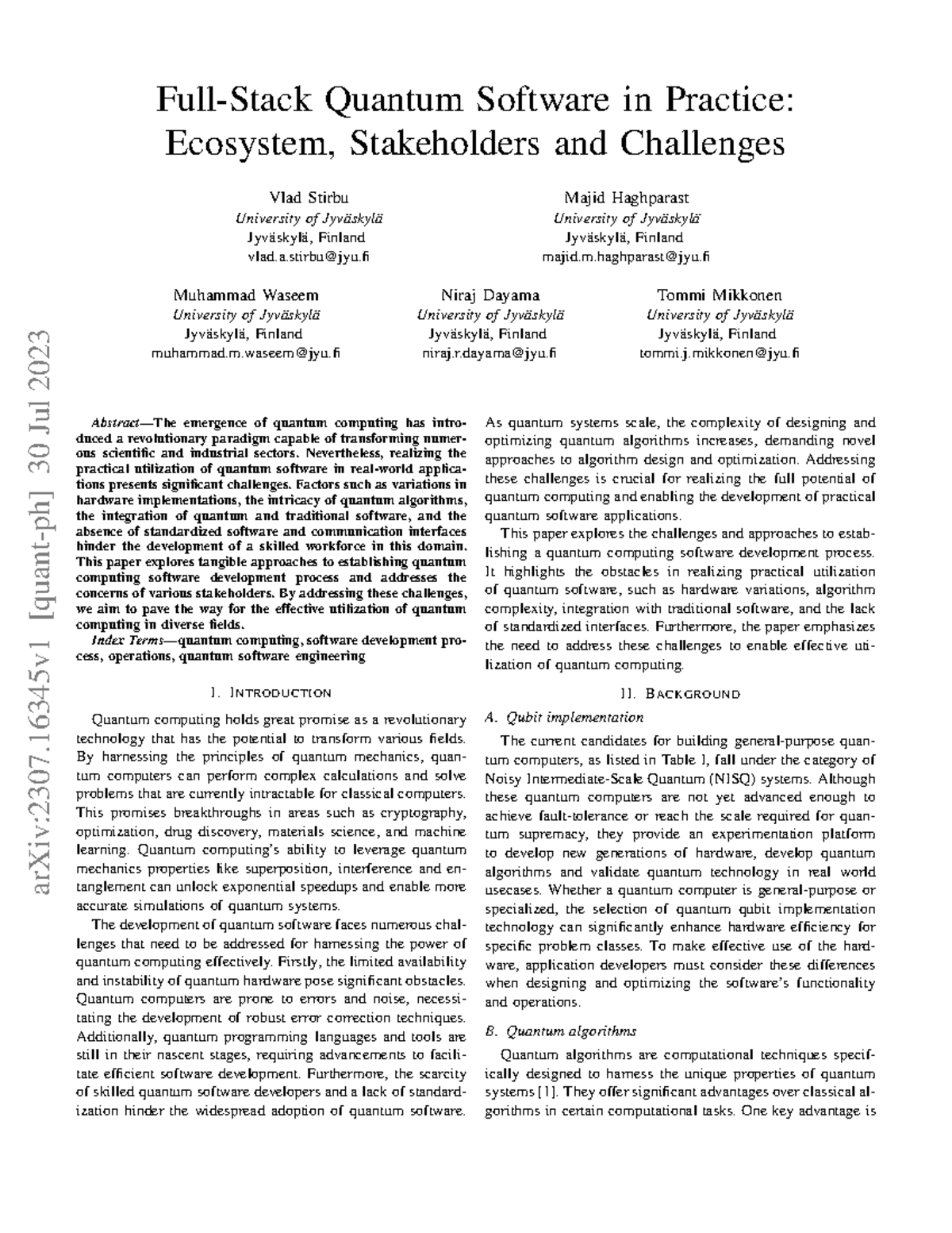 Full-Stack Quantum Software in Practice Ecosystem - Full-Stack Quantum ...