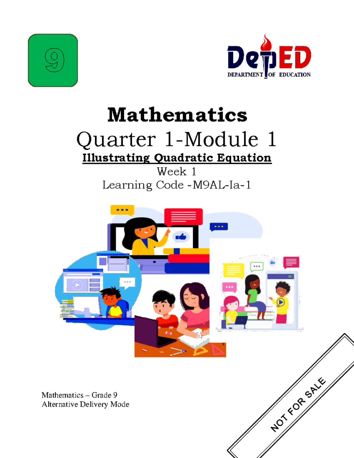 Math9 Quarter 1 Module 1 Final - Mathematics – Grade 9 Alternative ...