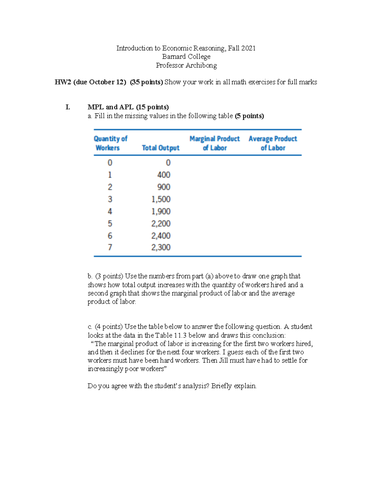 IER HW 2 2021 - Practice - Introduction to Economic Reasoning, Fall ...