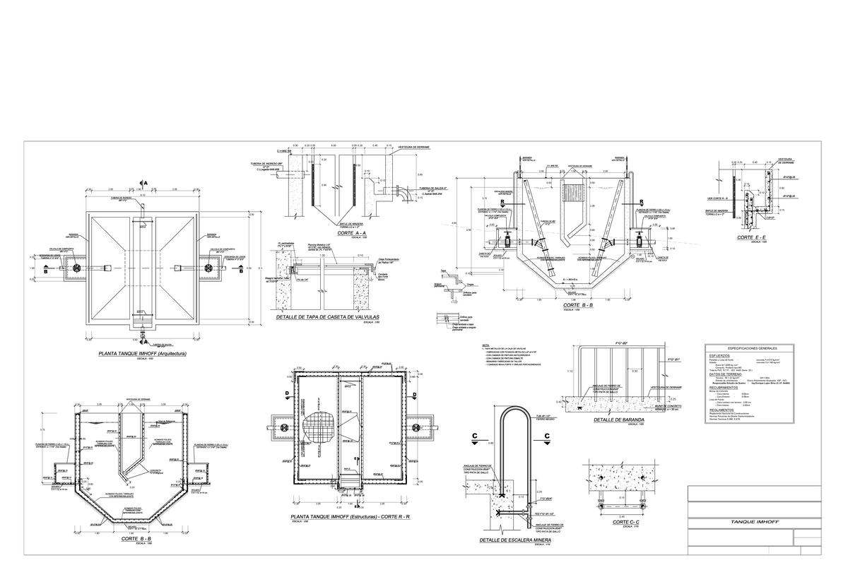 378009295 Tanque Imhoff Lamina - 0 2 0 1 0 2 0. 5. VALVULA DE COMPUERTA ...
