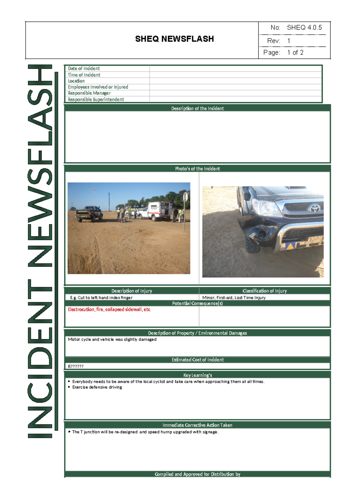 Investigation Team & Flow Chart - SHEQ NEWSFLASH No: SHEQ 4. Rev: 1 ...