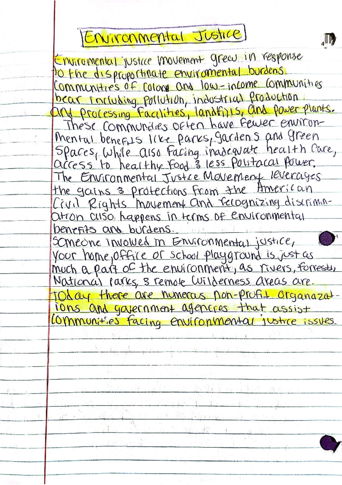 Environmental Justice - IDS100 - Studocu