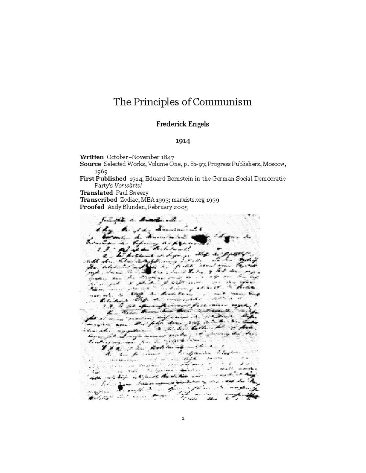 Principles-communism - The Principles of Communism Frederick Engels ...