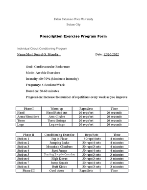 Lessonplan pe - Lesson plan PE integration for children with special ...