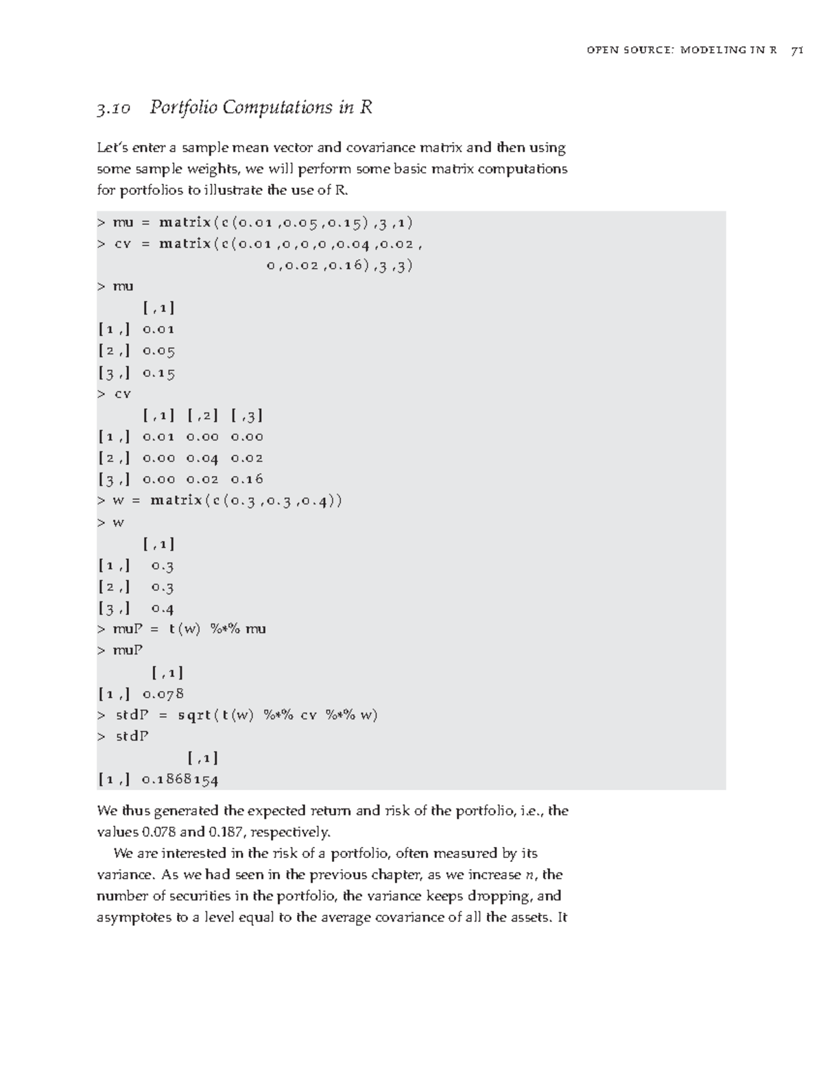 Electrical lecture p4 - open source: modeling in r 71 3. 10 Portfolio ...