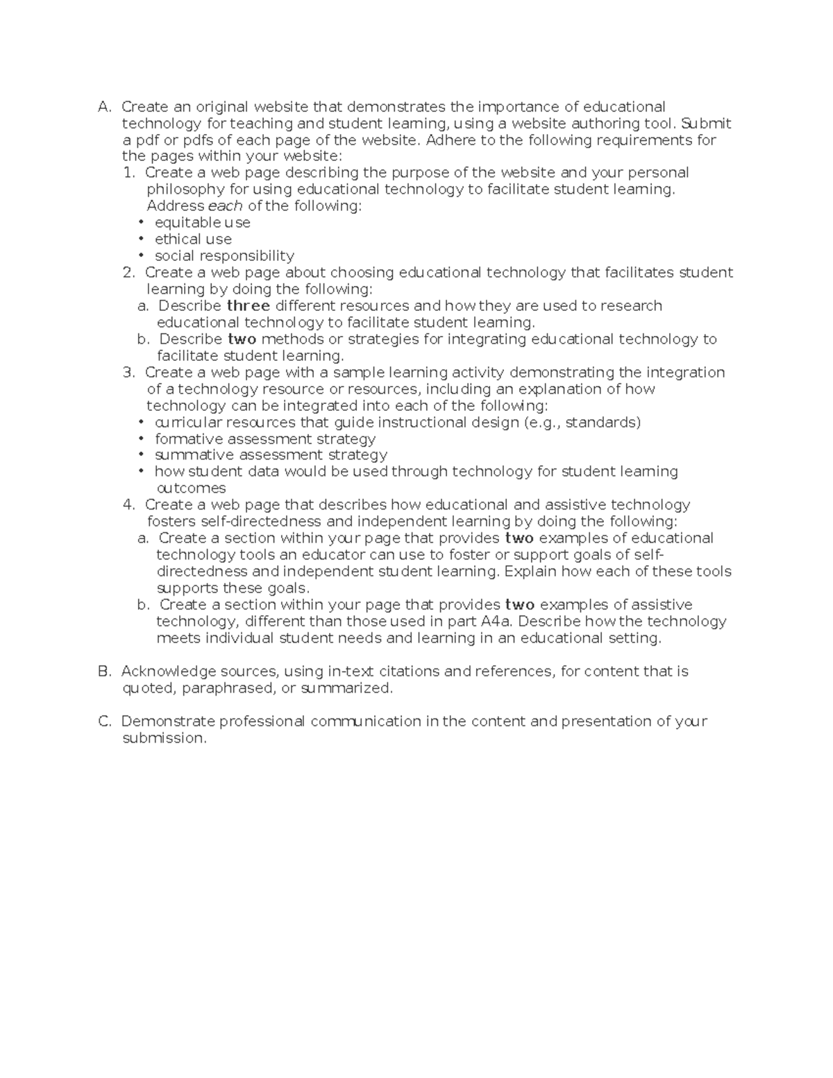 A - This is the quide to writing this essay. - A. Create an original ...