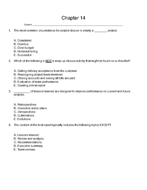 [Solved] Which of the following expectation should be included in an ...