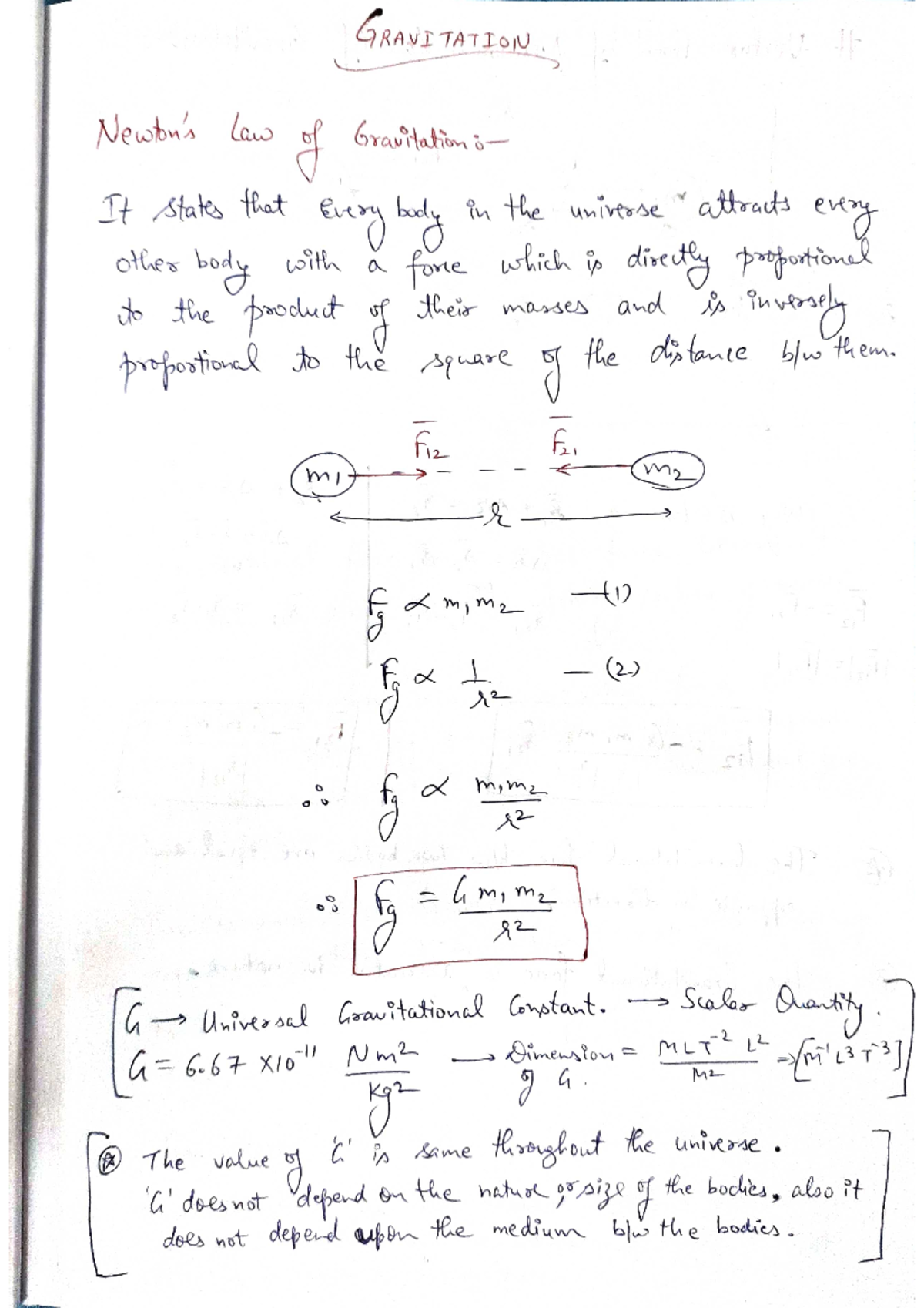 Gravitation AMT - NEET notes - Introduction to microeconomics - Studocu