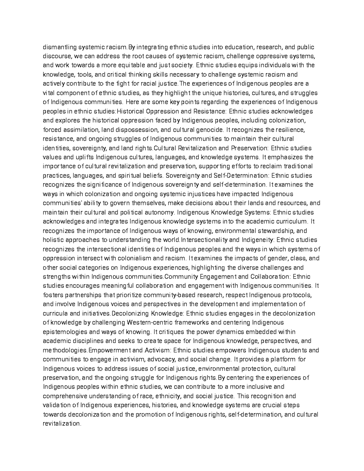 Ethnic Studies-14 - Notes - dismantling systemic racism integrating ...