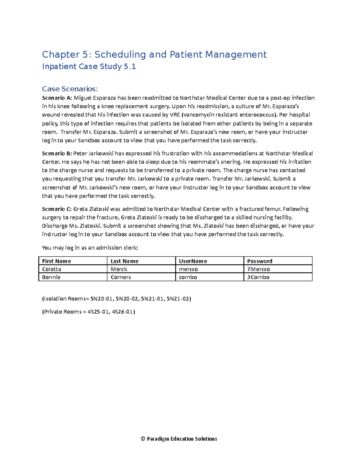 EHR3e Ch05 Case Study 5 - electronic health records assignment uploads ...