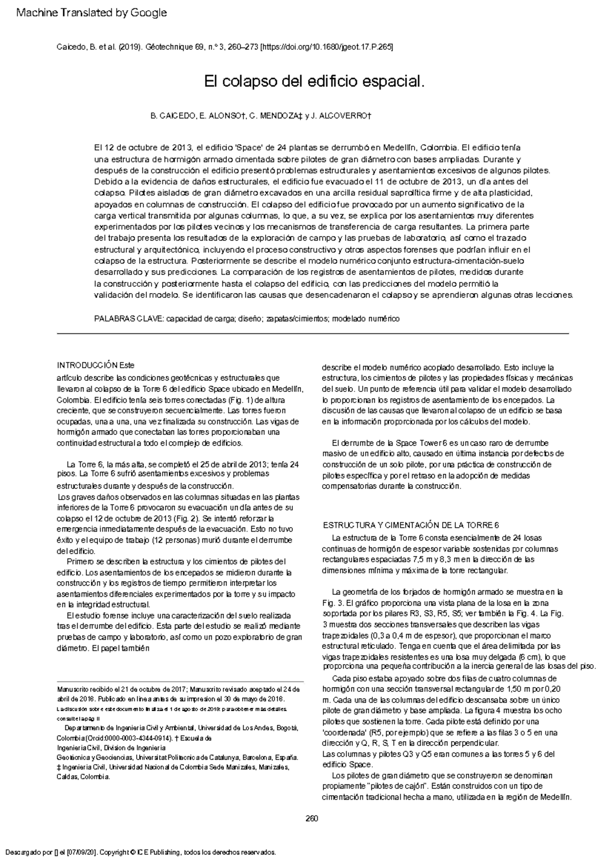 Colapso Edificio Space. ESP - El 12 de octubre de 2013, el edificio ...