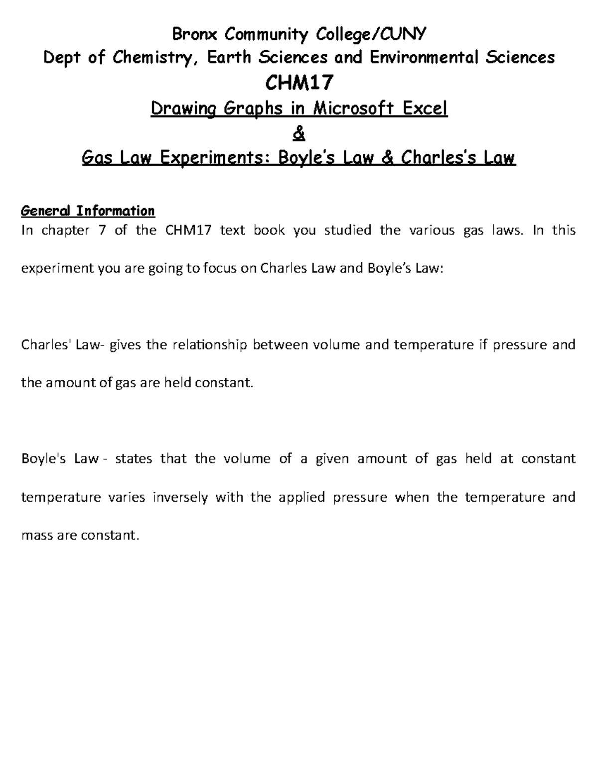 CHM17 Gas Law Handout - Good explanation - Bronx Community College/CUNY ...
