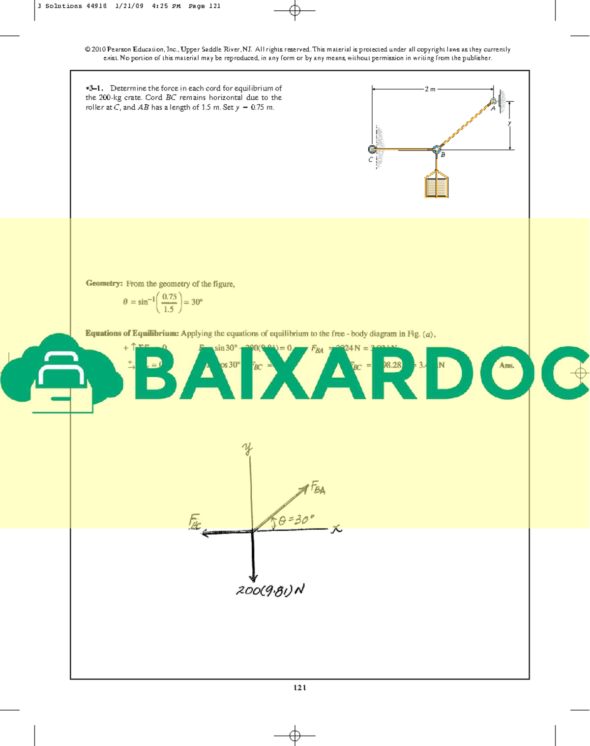 12th-edition- jdi kwksnznjendbdbb iro nsnnx - •3–1. Determine the force ...