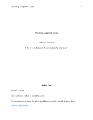 Benchmark Intake Report Part One Initial Interview Assignment lo - Journal Article Review Lennis ...