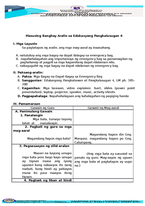 Detailed Lesson Plan in Grade 5 ESP - Masusing Banghay-aralin sa ESP ...