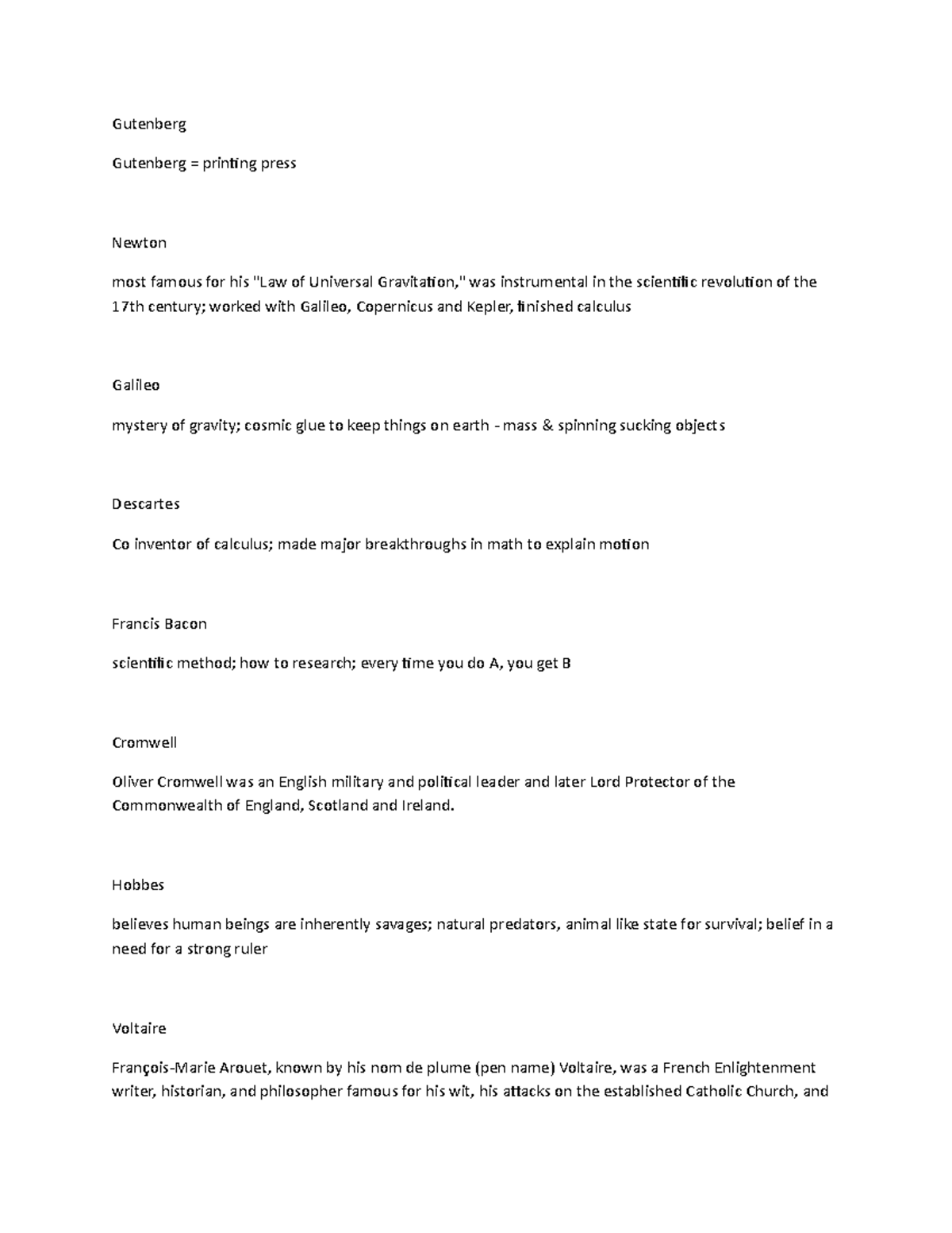 Hist 102 - Lecture notes all - Gutenberg Gutenberg = printing press ...