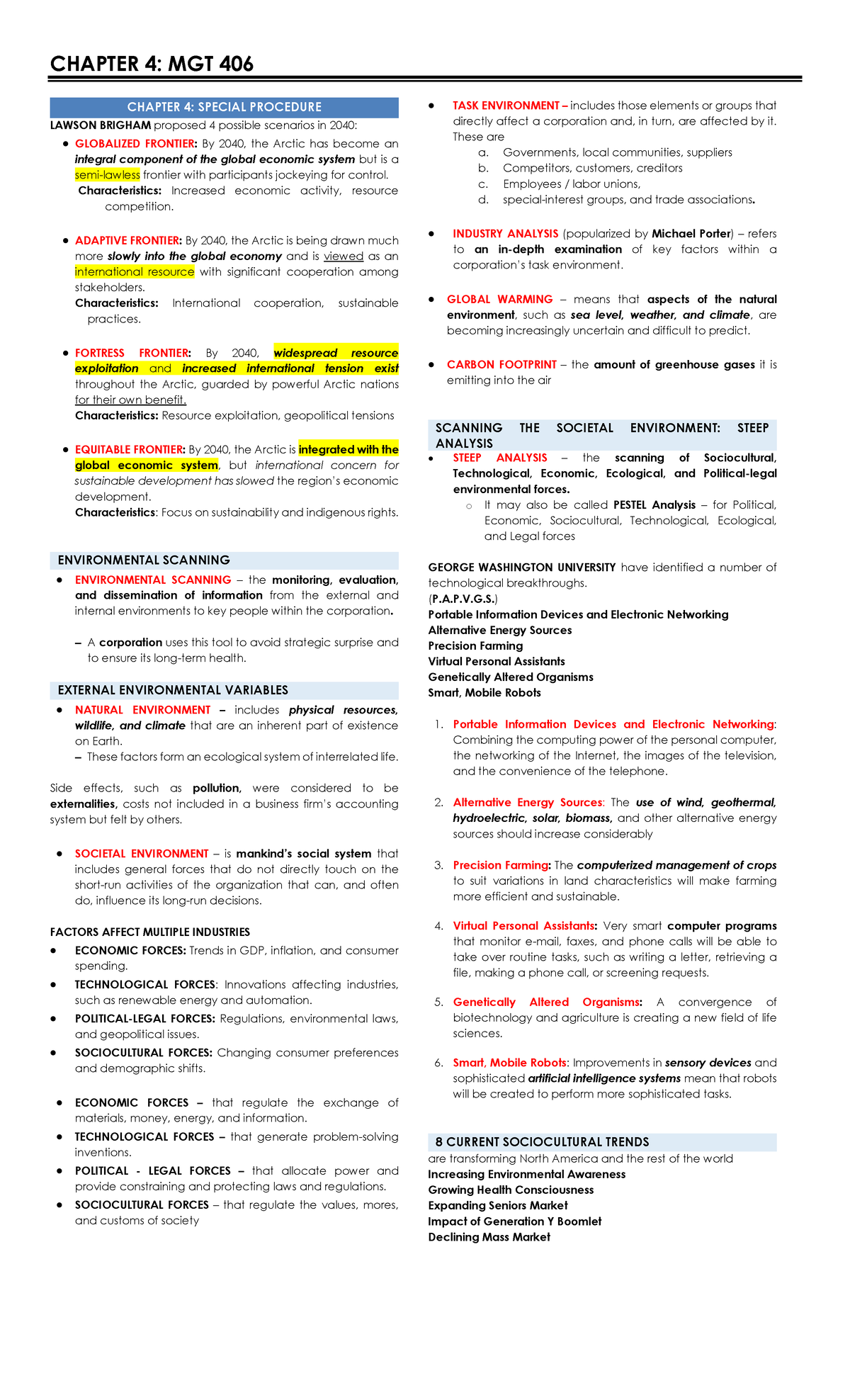 Chapter 4 Reviewer - CHAPTER 4: MGT 406 CHAPTER 4: SPECIAL PROCEDURE LAWSON BRIGHAM proposed 4 ...