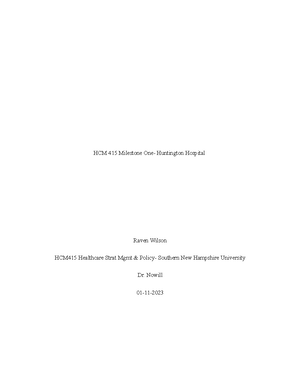 1-2 Journal Case Study Selection HCM 415 - 1-2 Journal: Case Study ...