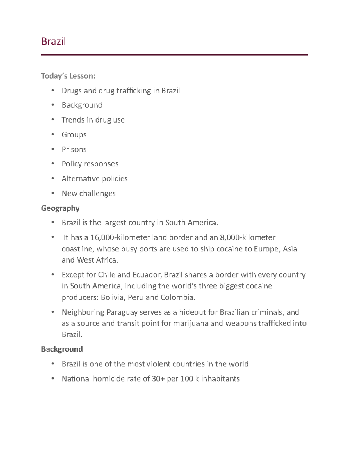 DT Brazil - Brazil Today’s Lesson: Drugs and drug trafficking in Brazil ...