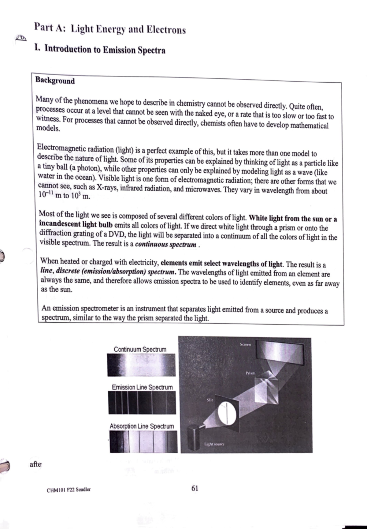 GIA 7 Part A - Practice worksheets - Part A: Light Ener gy an d Elec ...