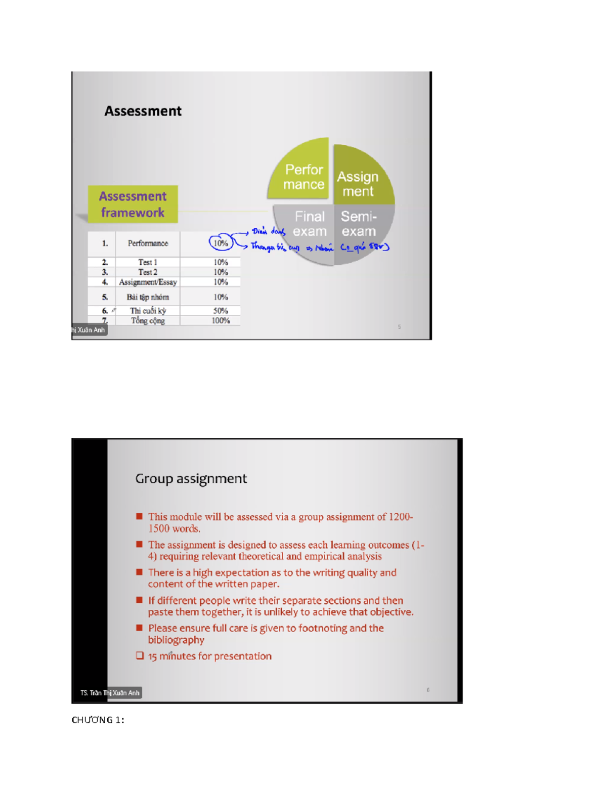 TTTC - Ghi một số notes của môn học - CH ƯƠNG 1: EXAMPLE 25/ 28/2 ...