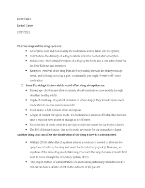 C806 Task 3 Introduction to Pharmacology - 1 C806 Task 3: Introduction ...