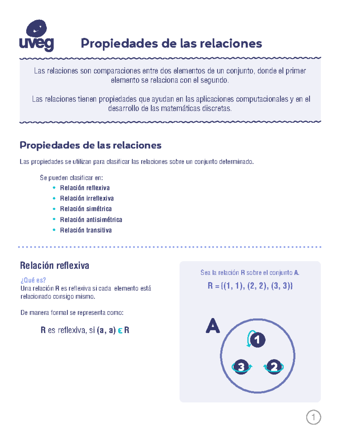 L10. Propiedades de las relaciones - Las relaciones son comparaciones ...