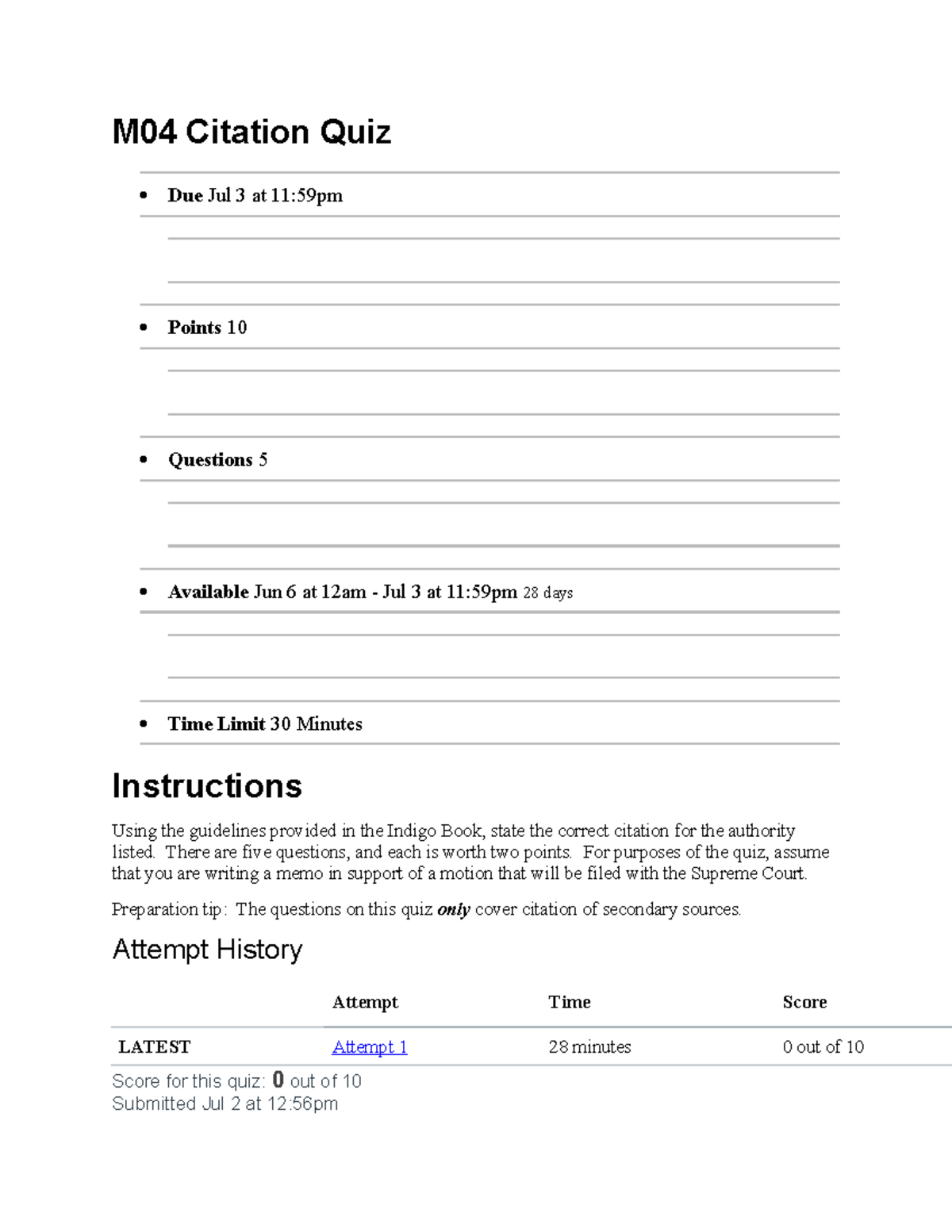 M04 Citation Quiz - Study Notes - M04 Citation Quiz Due Jul 3 at 11 ...