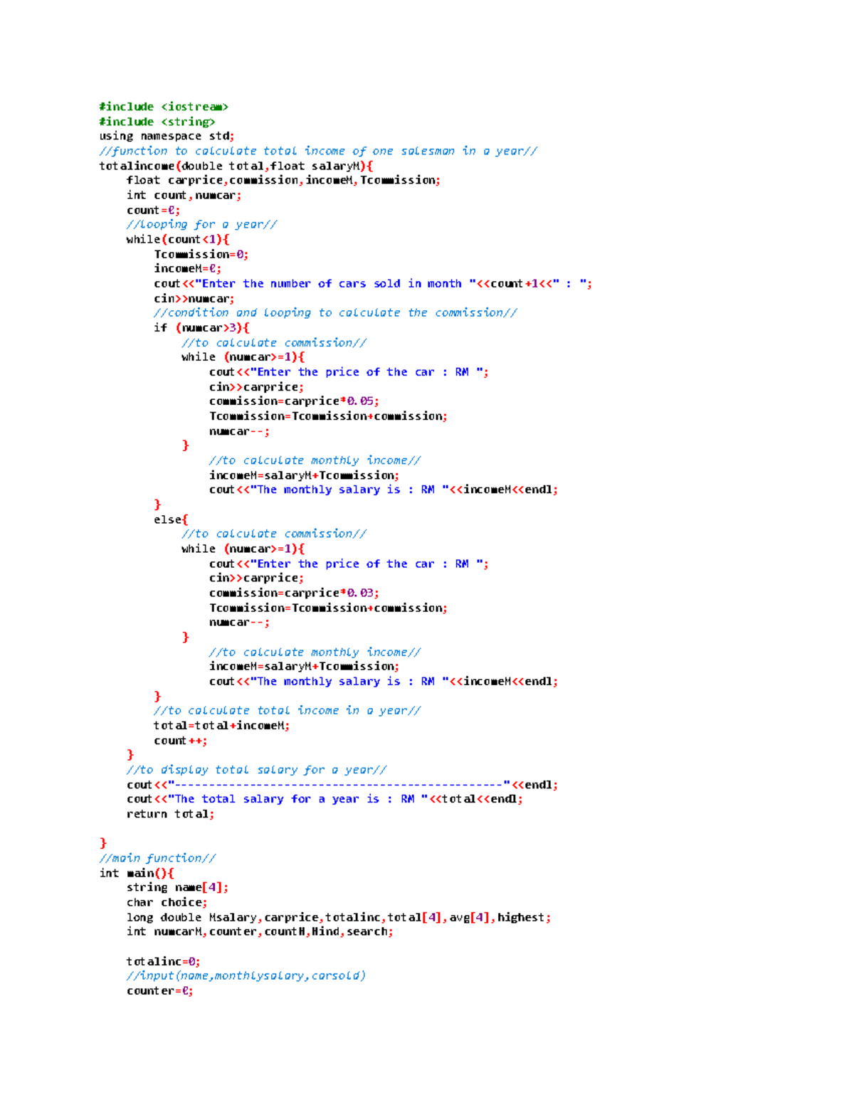 Csc126 final assessement - #include #include using namespace std; - Studocu
