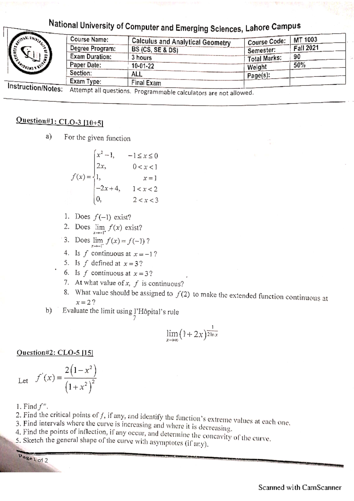 2023 - Final - Fall - Cal - Computer Programming - Scanned with ...