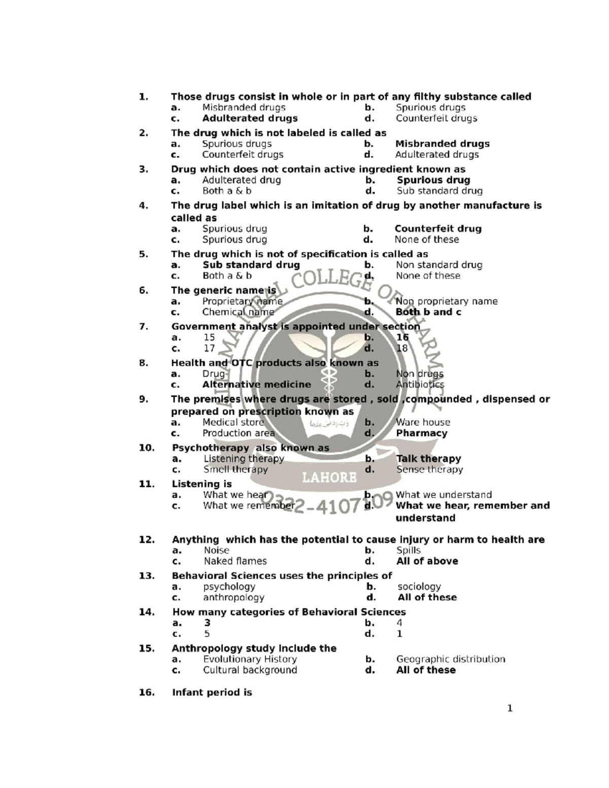Law mcq-1 - More need you study more - Sociology of Deviance ...